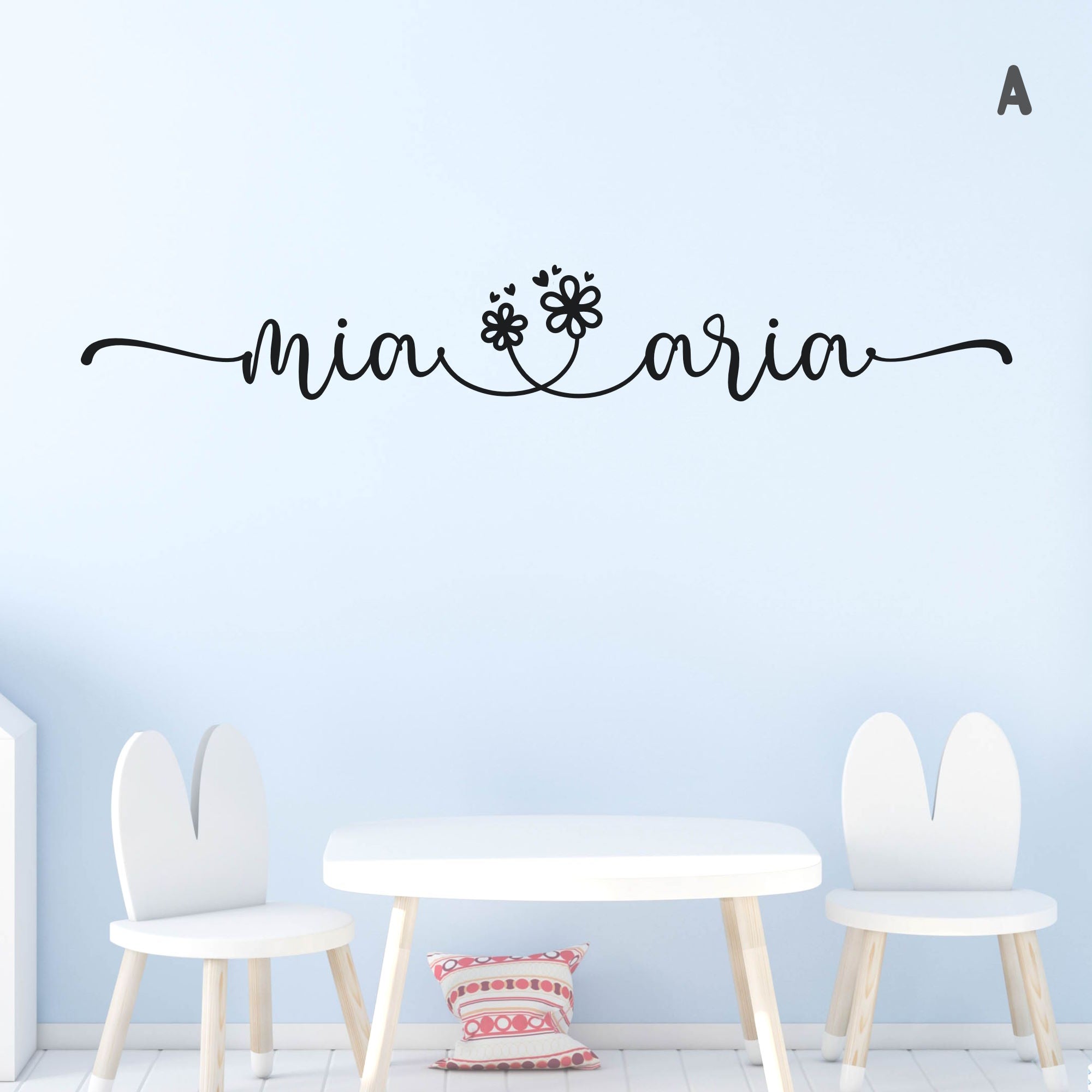 personalised flower names decal – Snug as a Bug