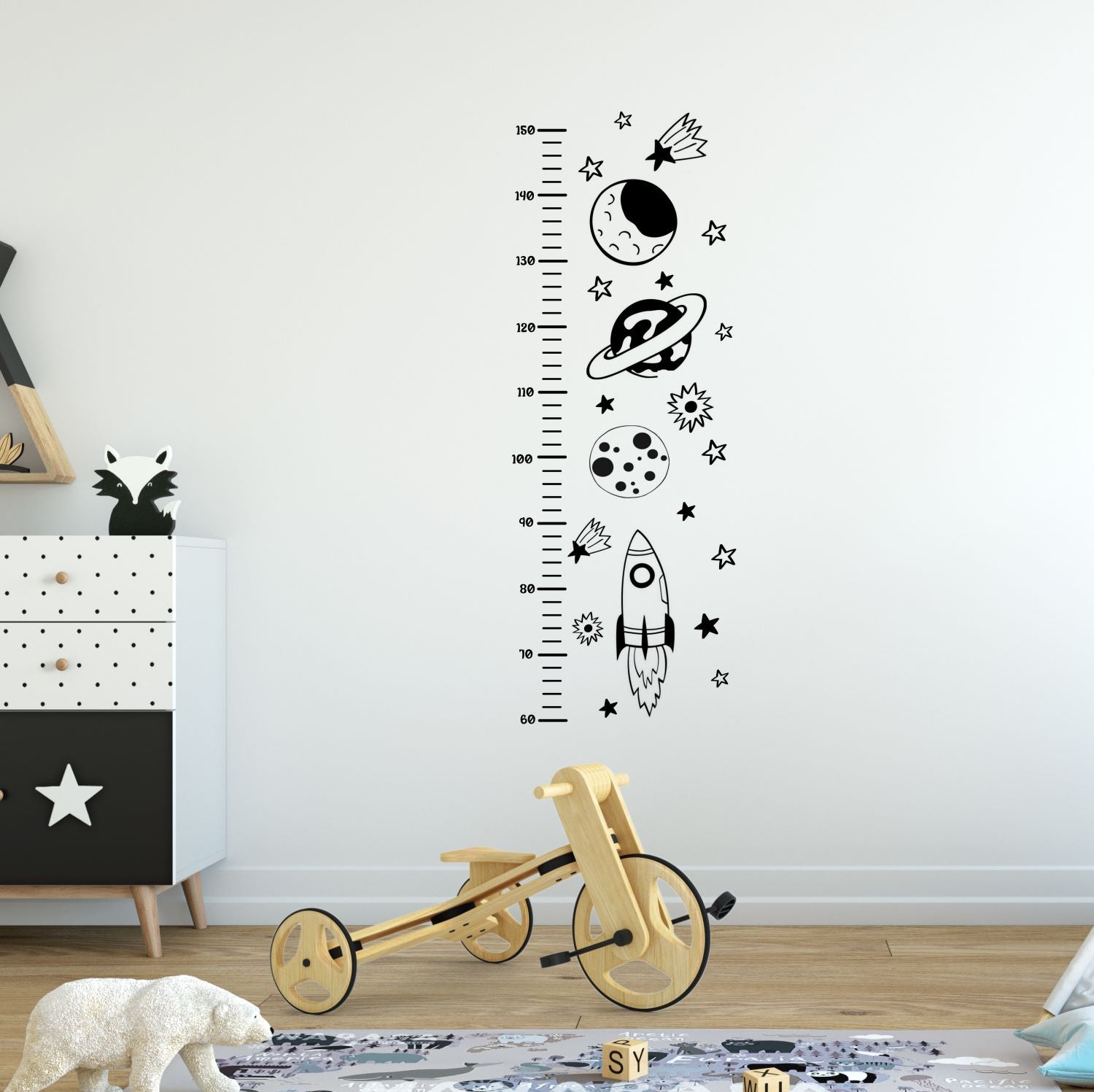 Growth Chart Wall Decal Whimsical Tree Growth Chart Wall Stickers