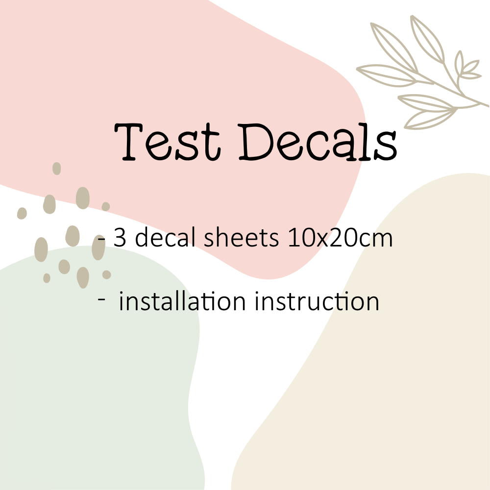 Test Decals – Snug as a Bug